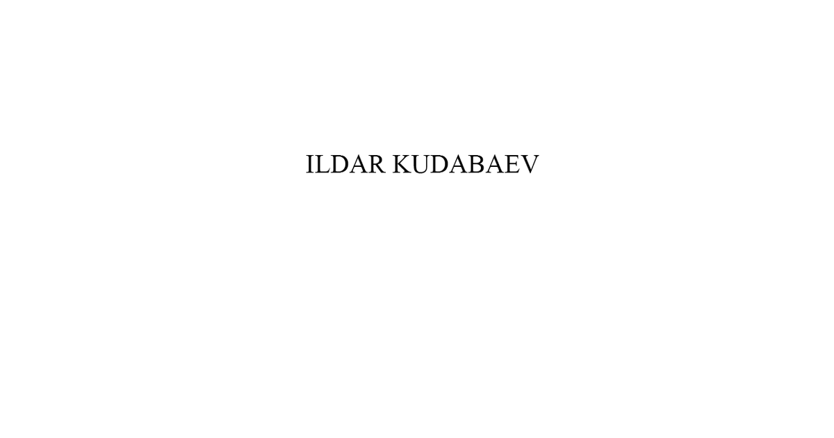 Фотограф Уфа Москва Казань Питер Ильдар Кудабаев