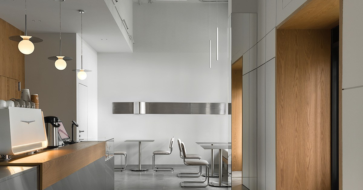 Plain Coffee Moscow in Moscow Russia designed by QUADRUM STUDIO