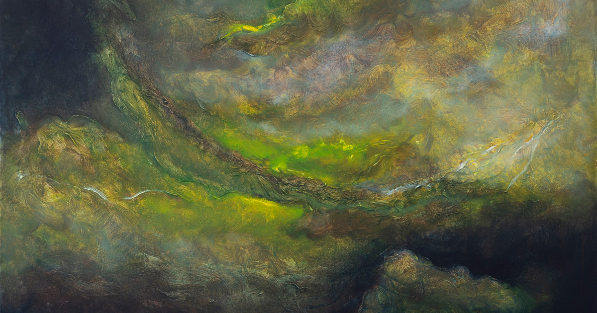 Abstract painting in the modern tonalist style. Pavel Korshunov ...